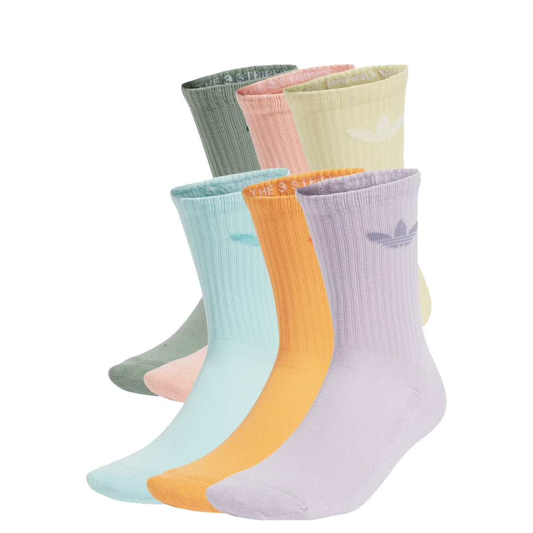 TREFOIL CUSHION CREW SOCKS (6 PAIRS) – NRML