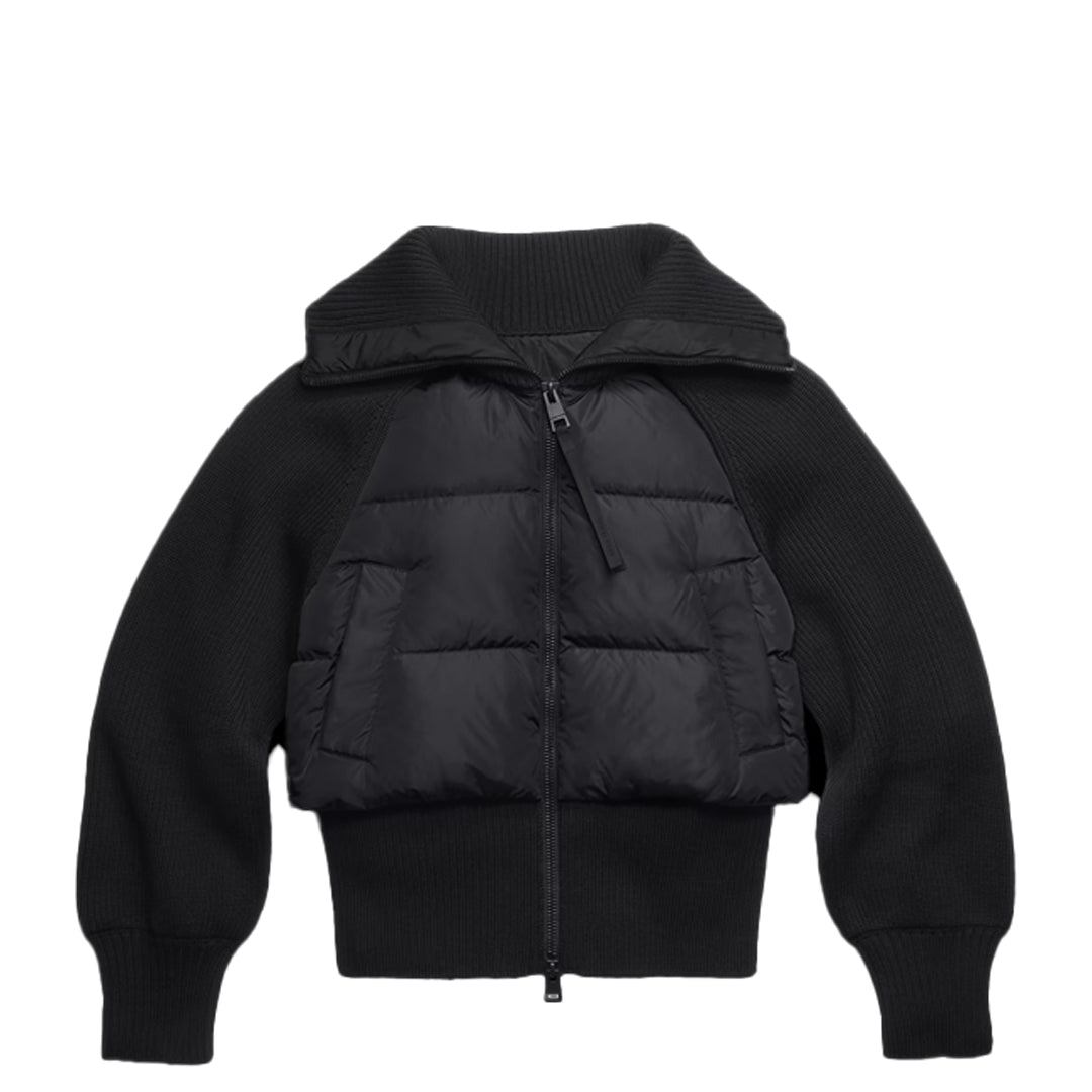 WOMEN'S HYBRIDGE ASTORIA KNIT JACKET BLACK – NRML