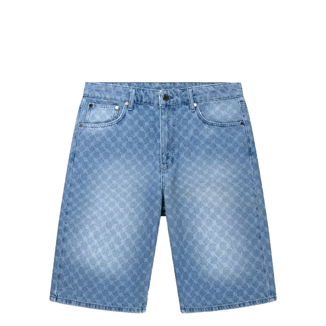 MONOGRAM DENIM SHORTS – NRML