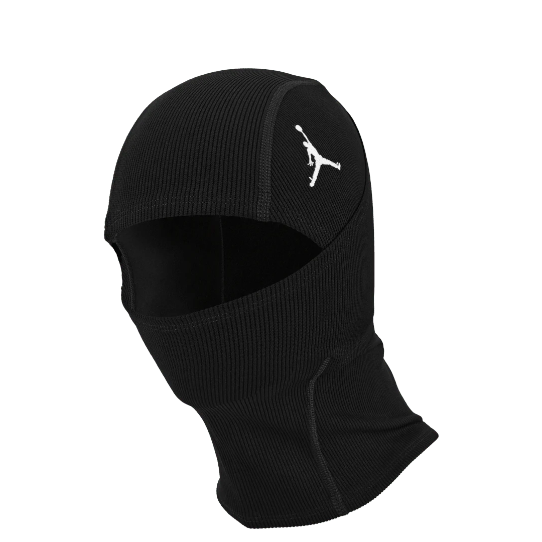JORDAN FLIGHT WARM RIB KNIT HOOD BLACK/WHITE – NRML